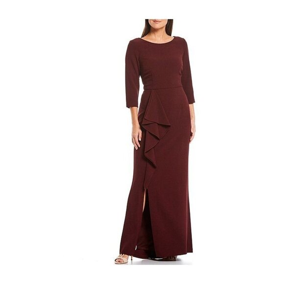 Jessica Howard | Dresses | Nwt Jessica Howard Cascade Ruffle Gown Size ...